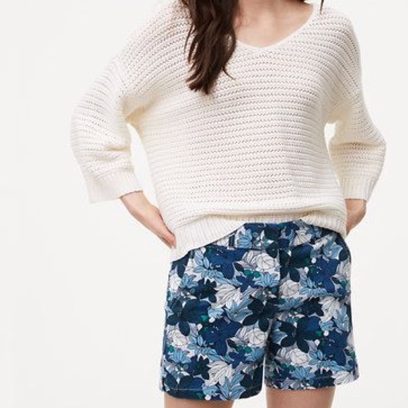 LOFT | Shorts | Lofttropical Hibiscus Floral Riviera Shorts4 | Poshmark
